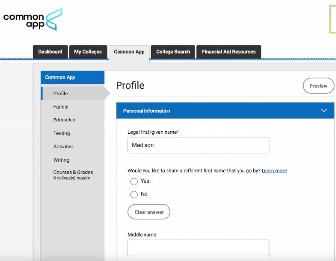 How to Common App